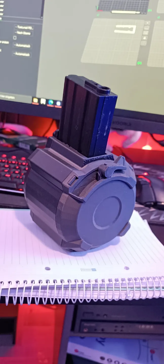 M4 Stanag magazine to Drum magazine conversion by Denetor03 MakerWorld ...