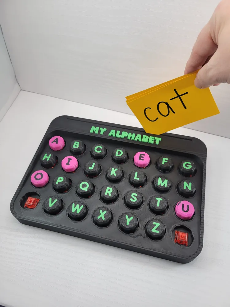 Alphabet Typewriter Fidget Clicker 26 Letter Keys - MakerWorld 3D Model ...