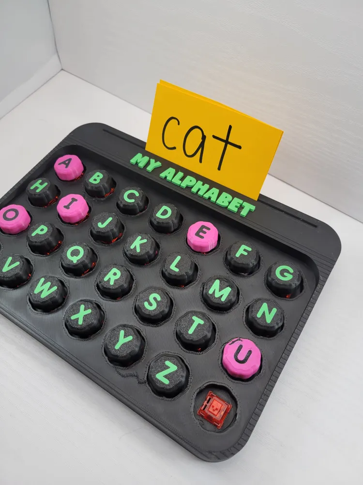 Alphabet Typewriter Fidget Clicker 26 Letter Keys - MakerWorld 3D Model ...