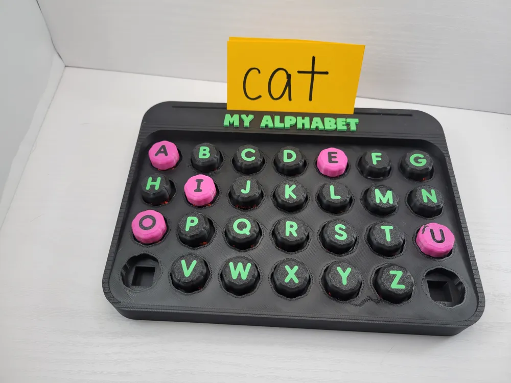 Alphabet Typewriter Fidget Clicker 26 Letter Keys - MakerWorld 3D Model ...