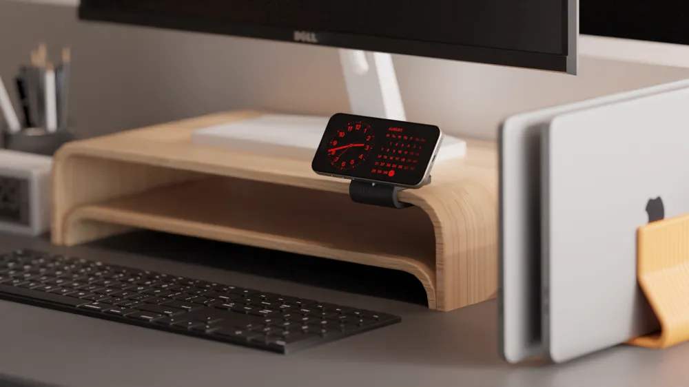 iPhone and AirPods MagSafe Charger Monitor Stand - Free 3D Print Model ...