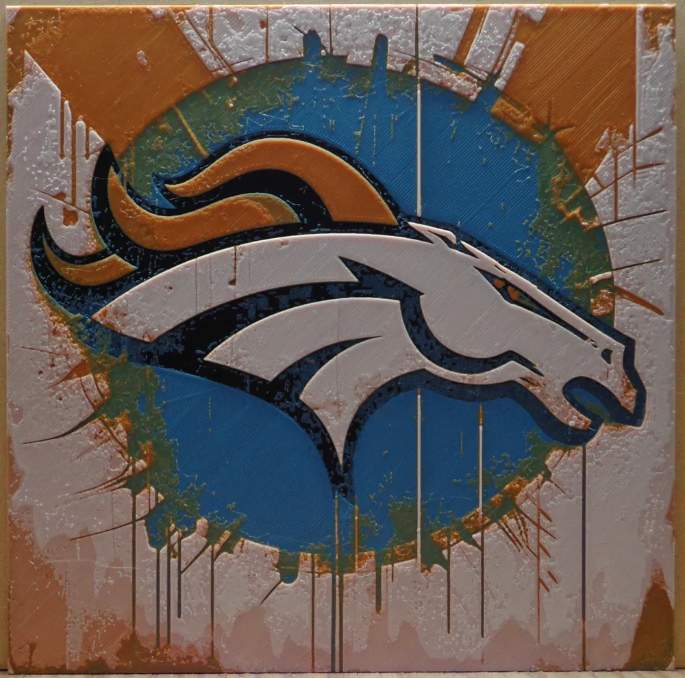 Hueforge Denver Broncos Old Graffiti by The Mad Fabricator MakerWorld ...