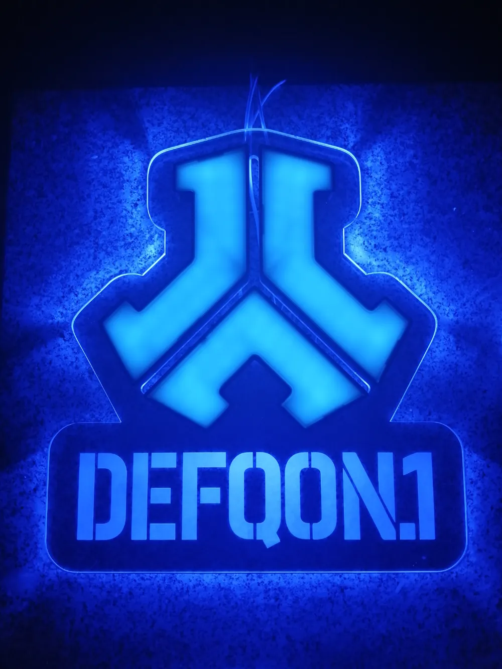 Logo DEFCON1 - RGB + Acrylic by TweakMaker - MakerWorld