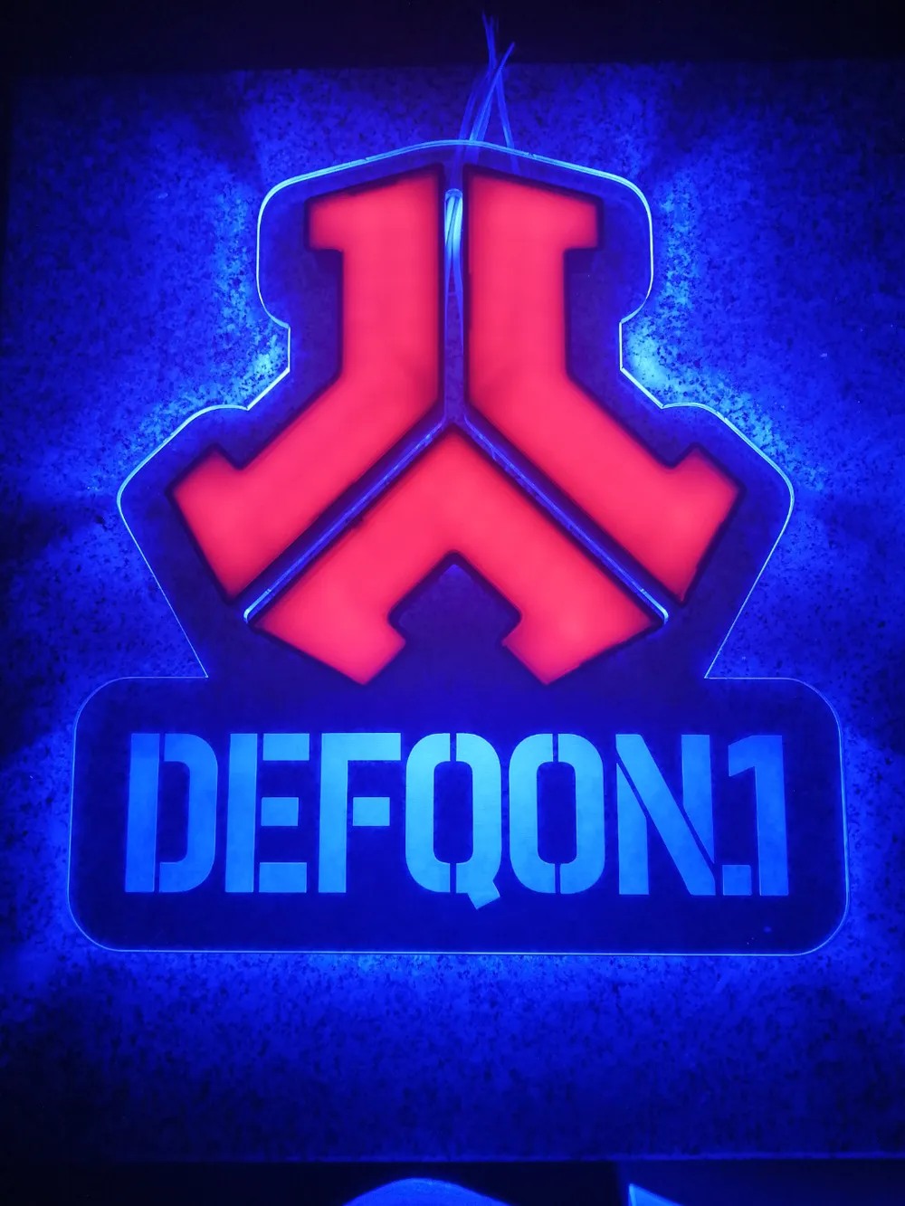 Logo DEFCON1 - RGB + Acrylic by TweakMaker - MakerWorld