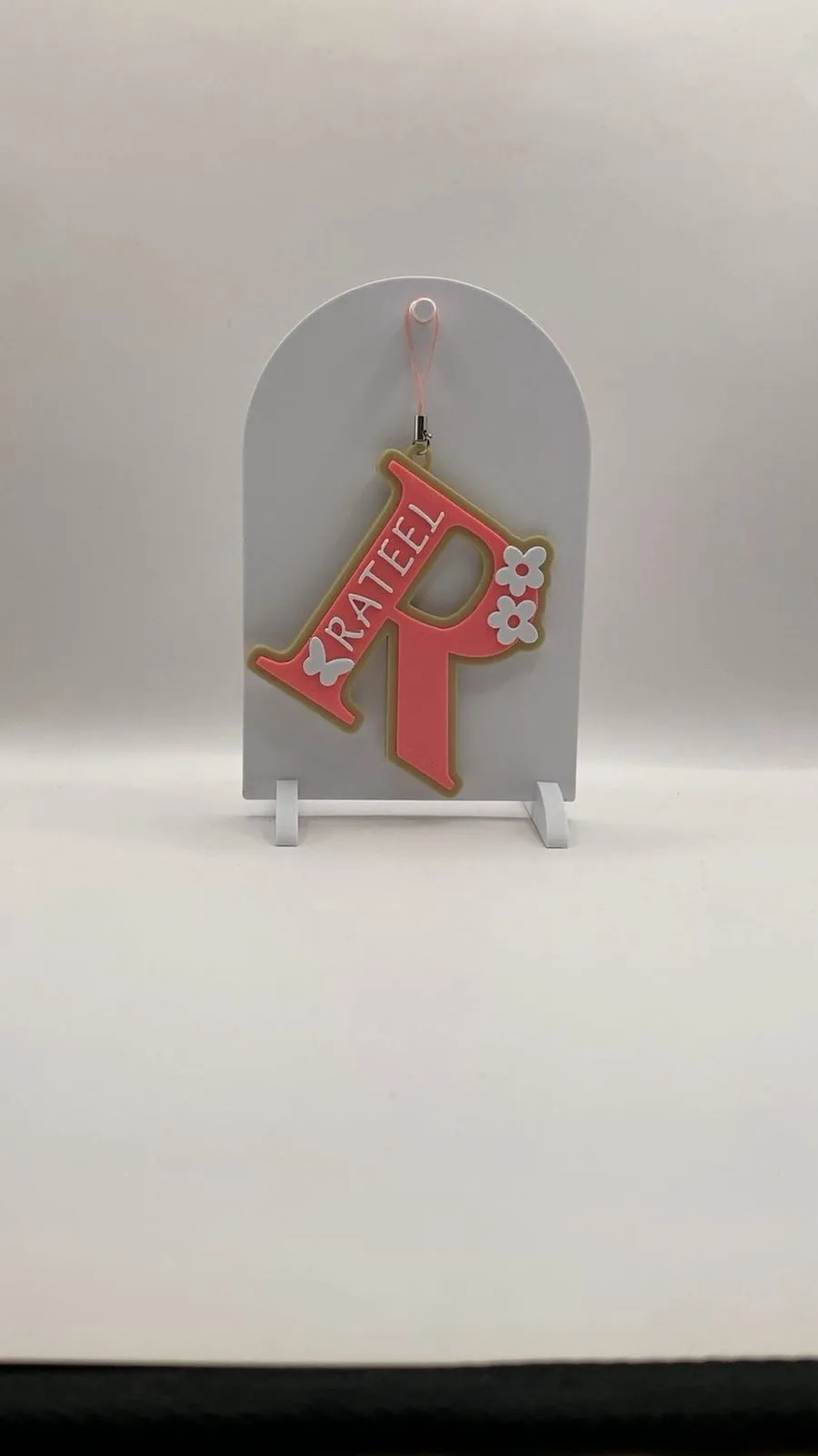Letter and name keychain with simple embellishment - Free 3D Print ...