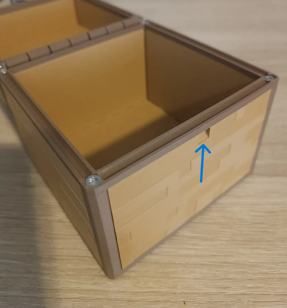 Minecraft Chest Box no AMS 100mm - Free 3D Print Model - MakerWorld