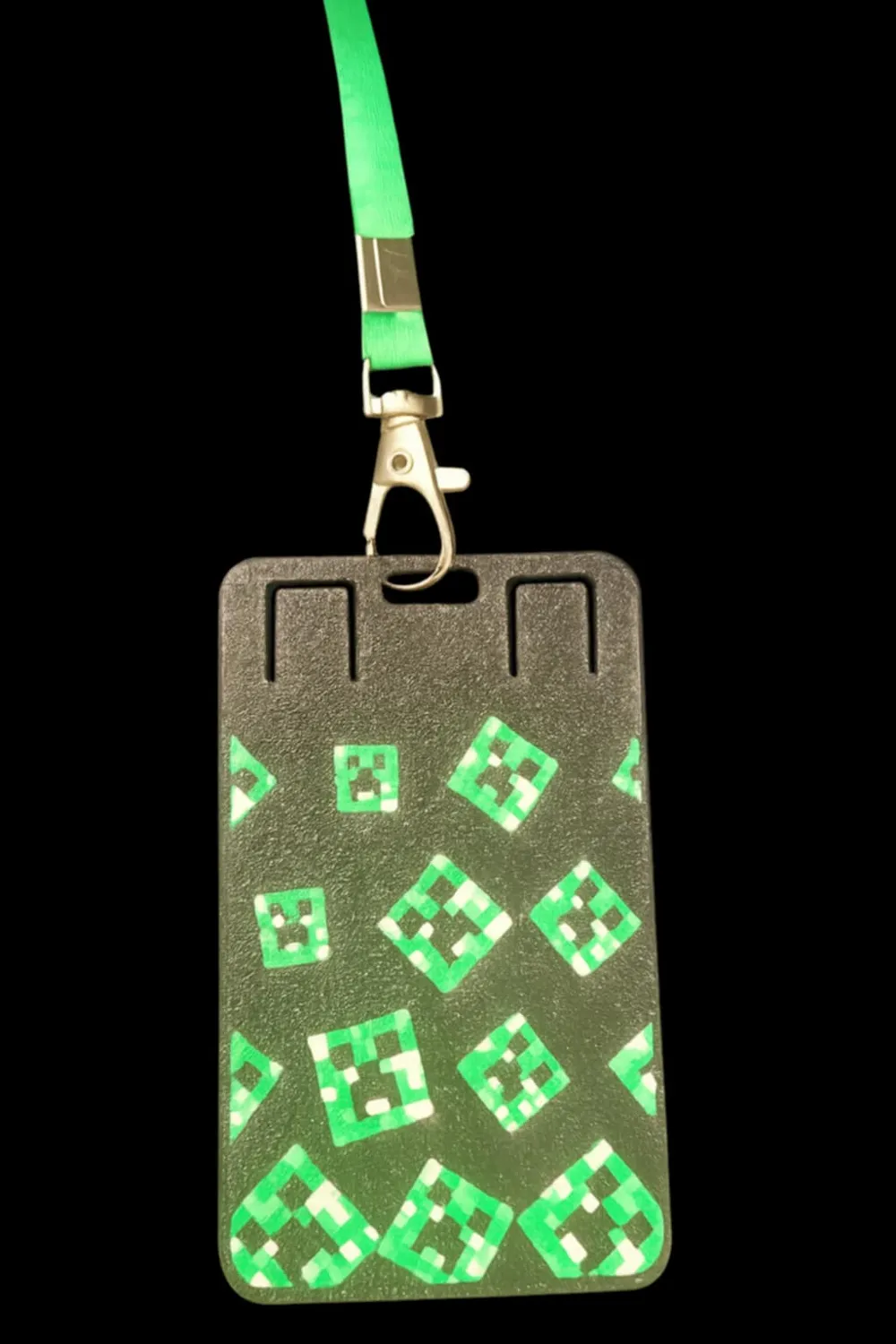 Creeper ID Badge Holder - Travel Pass - Bank Card by SA3D Designs ...