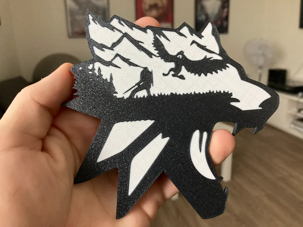 Witcher and griffin coaster by jakubhroch - MakerWorld