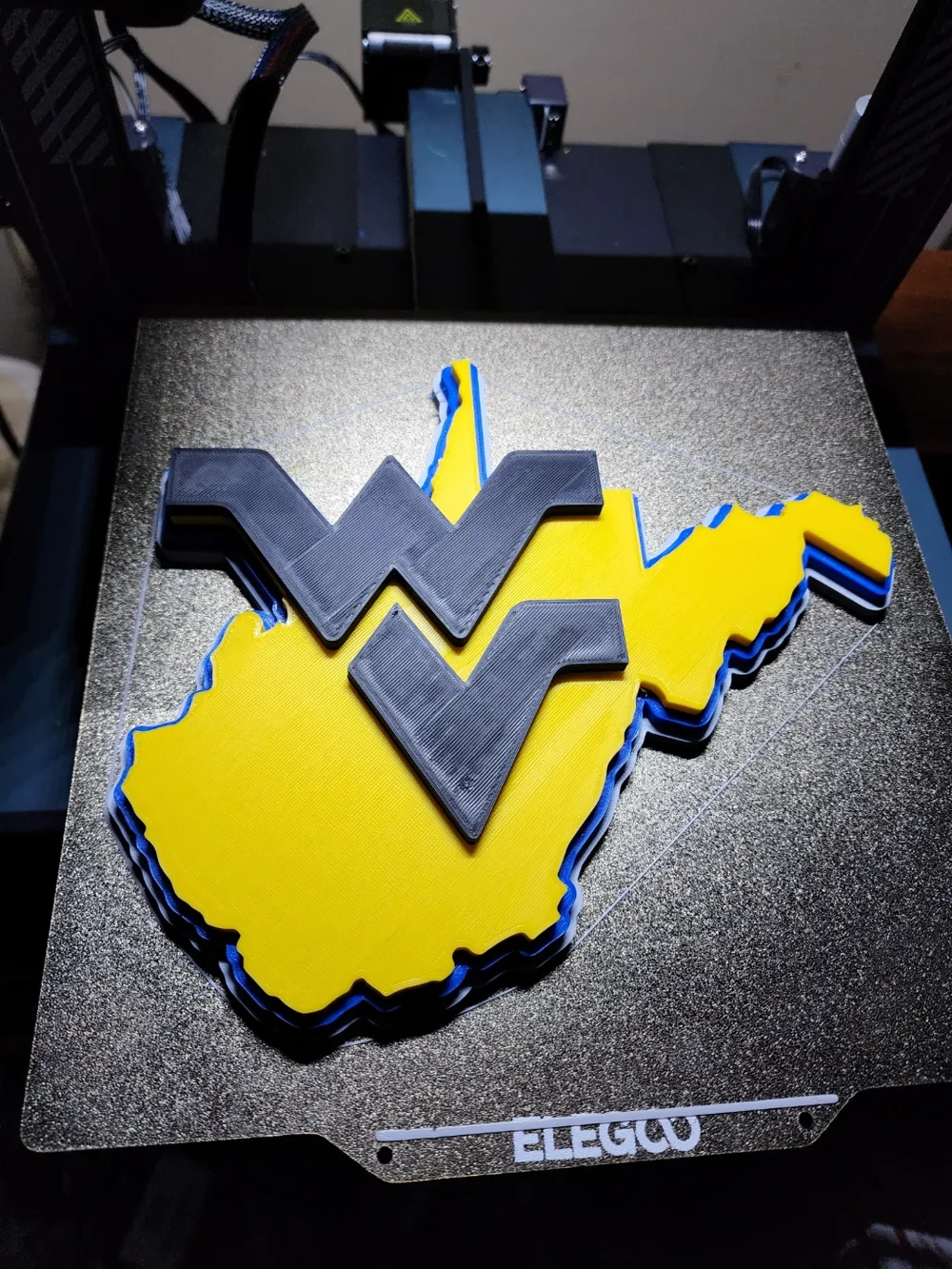 WVU State Logo Plaque - Free 3D Print Model - MakerWorld