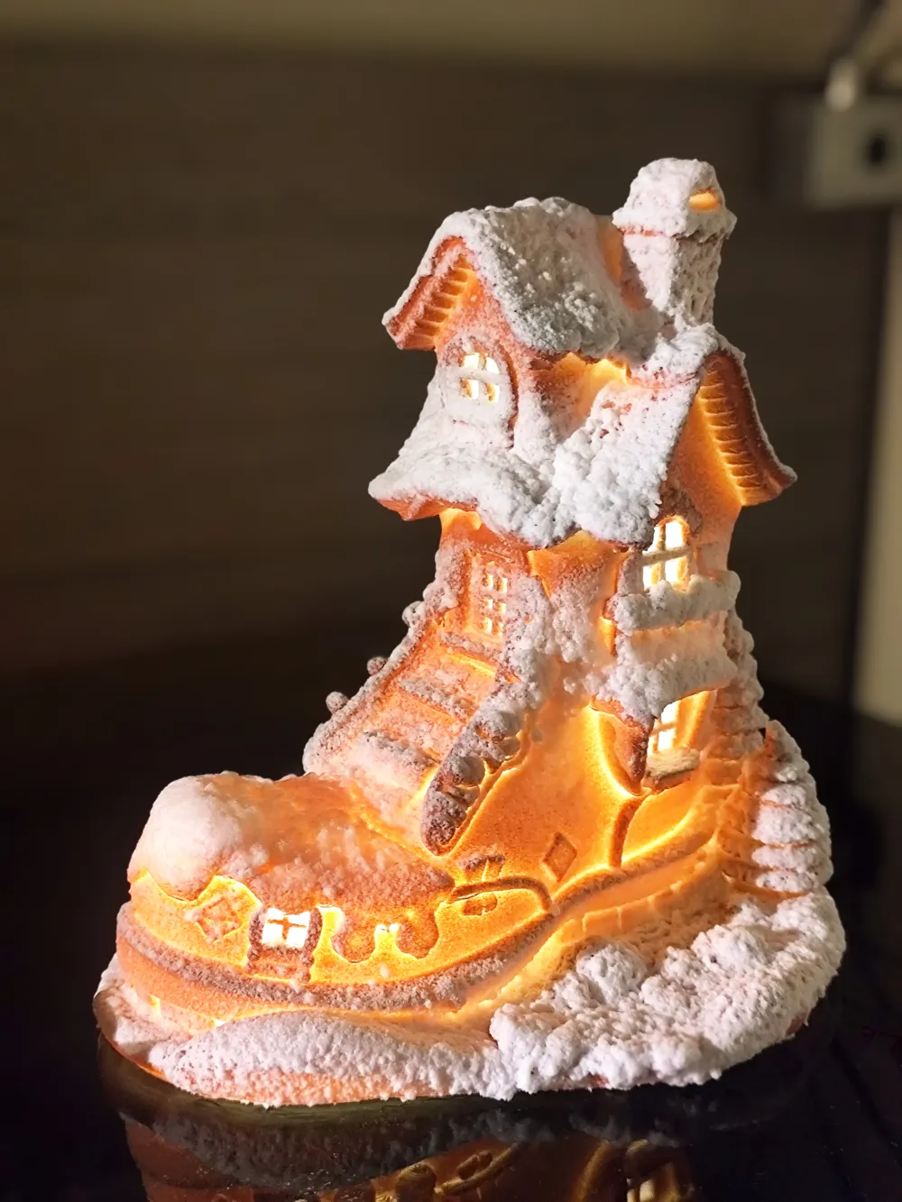 Christmas Boot House Lamp - Free 3D Print Model - MakerWorld