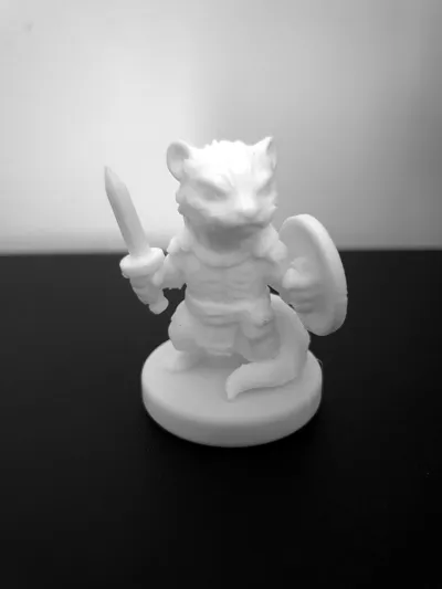 DnD Miniature Ferret Warrior by Midjam MakerWorld: Download Free 3D Models