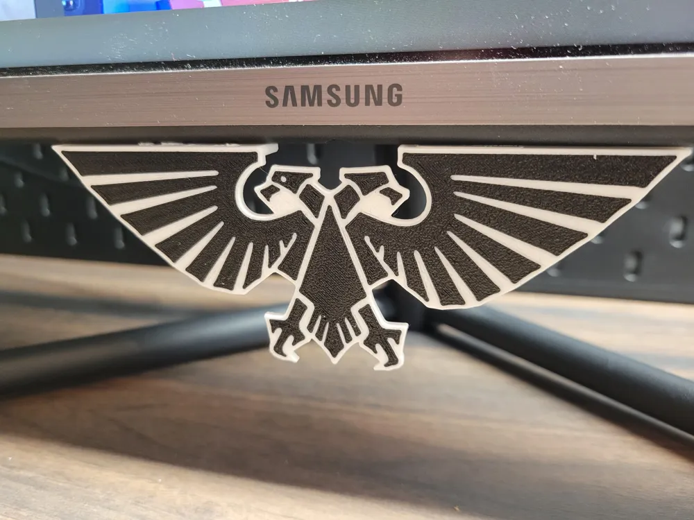 Monitor Display Decoration - Warhammer 40k Aquila by araymbox - MakerWorld