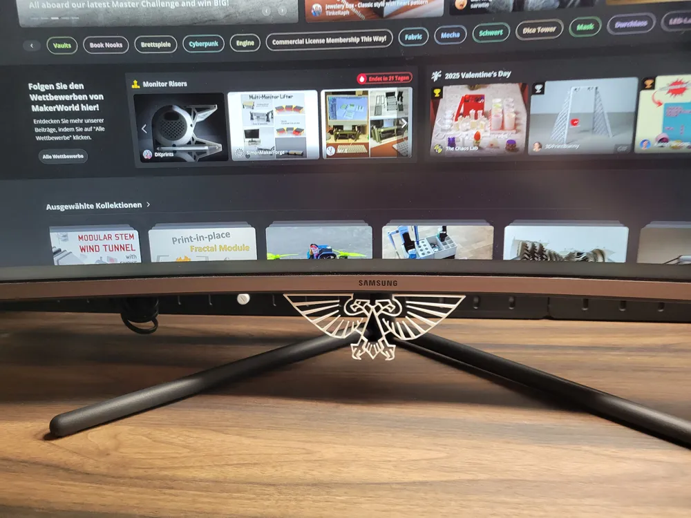 Monitor Display Decoration - Warhammer 40k Aquila by araymbox - MakerWorld