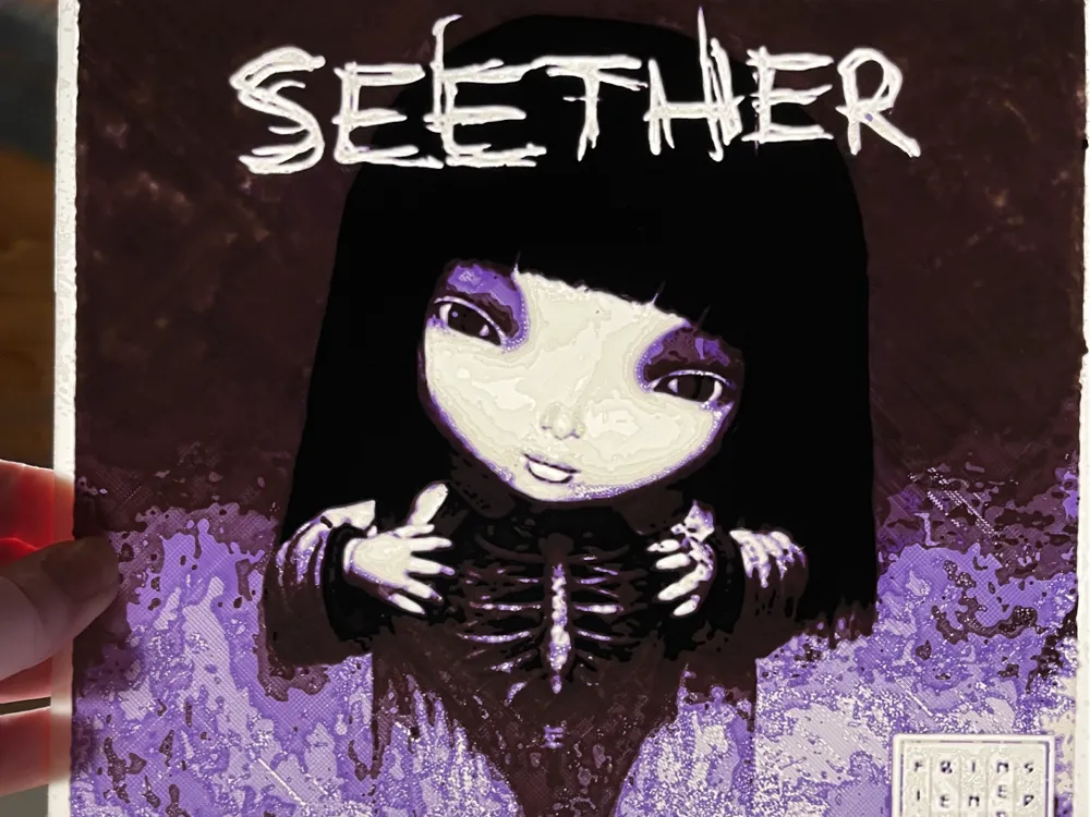 Seether Hueforge Lithophane Album Cover by AriesGirl18 - MakerWorld