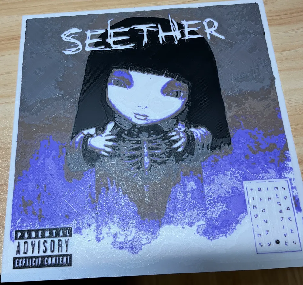 Seether Hueforge Lithophane Album Cover by AriesGirl18 - MakerWorld