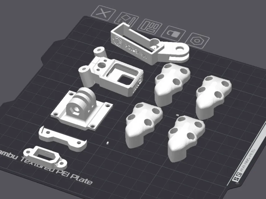 GEPRC Mark 5 Complete Foot Pad and Dogbone Mount 3D Printed Parts by LLY-FPV - MakerWorld