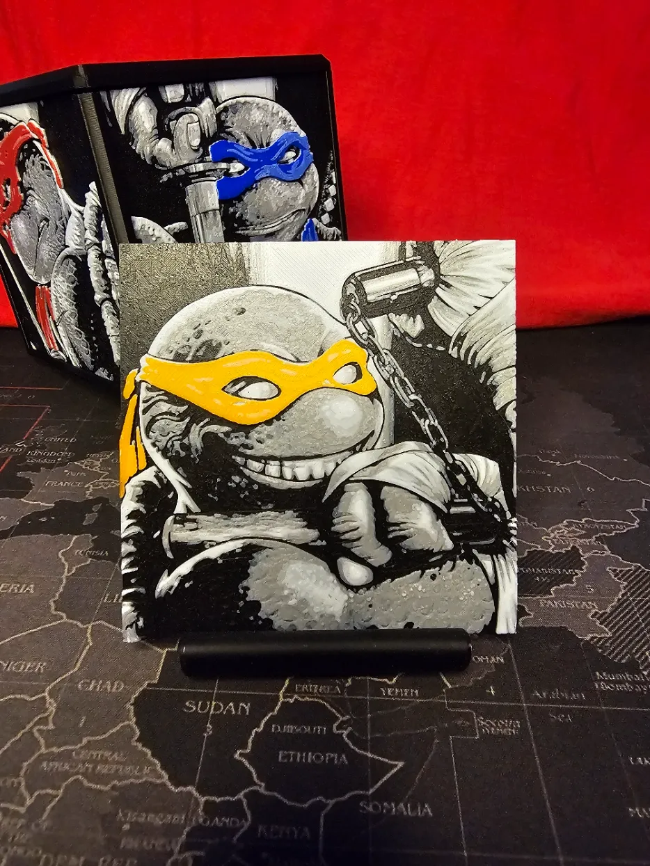 Ninja Turtle HueForge Set for cP3D´s Framebox by Think3D MakerWorld ...