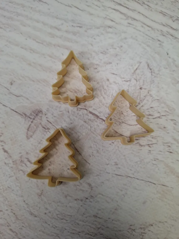 Christmas Tree Cutter Set For Clay, Cookies - Free 3D Print Model ...