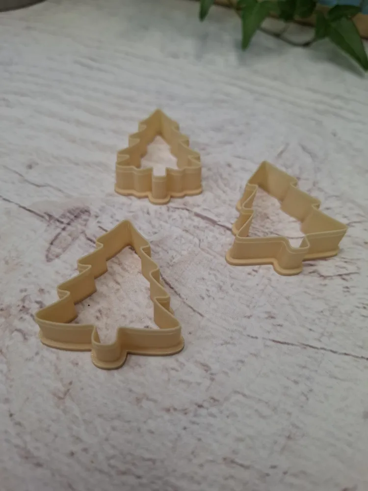 Christmas Tree Cutter Set For Clay, Cookies - Free 3D Print Model ...