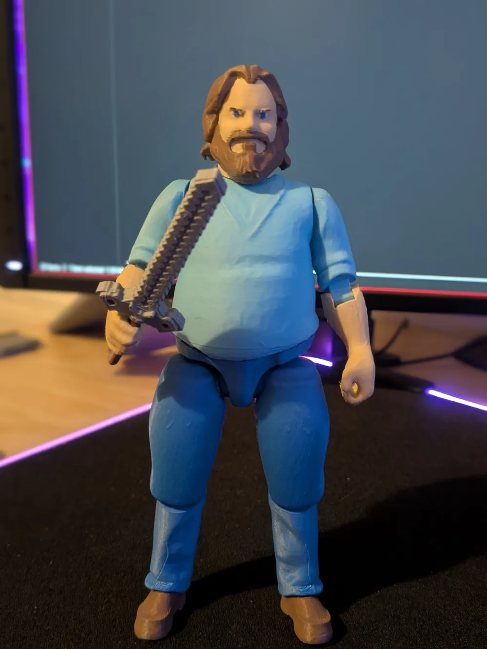 Minecraft Movie Steve - Articulated arms and legs - Free 3D Print Model ...