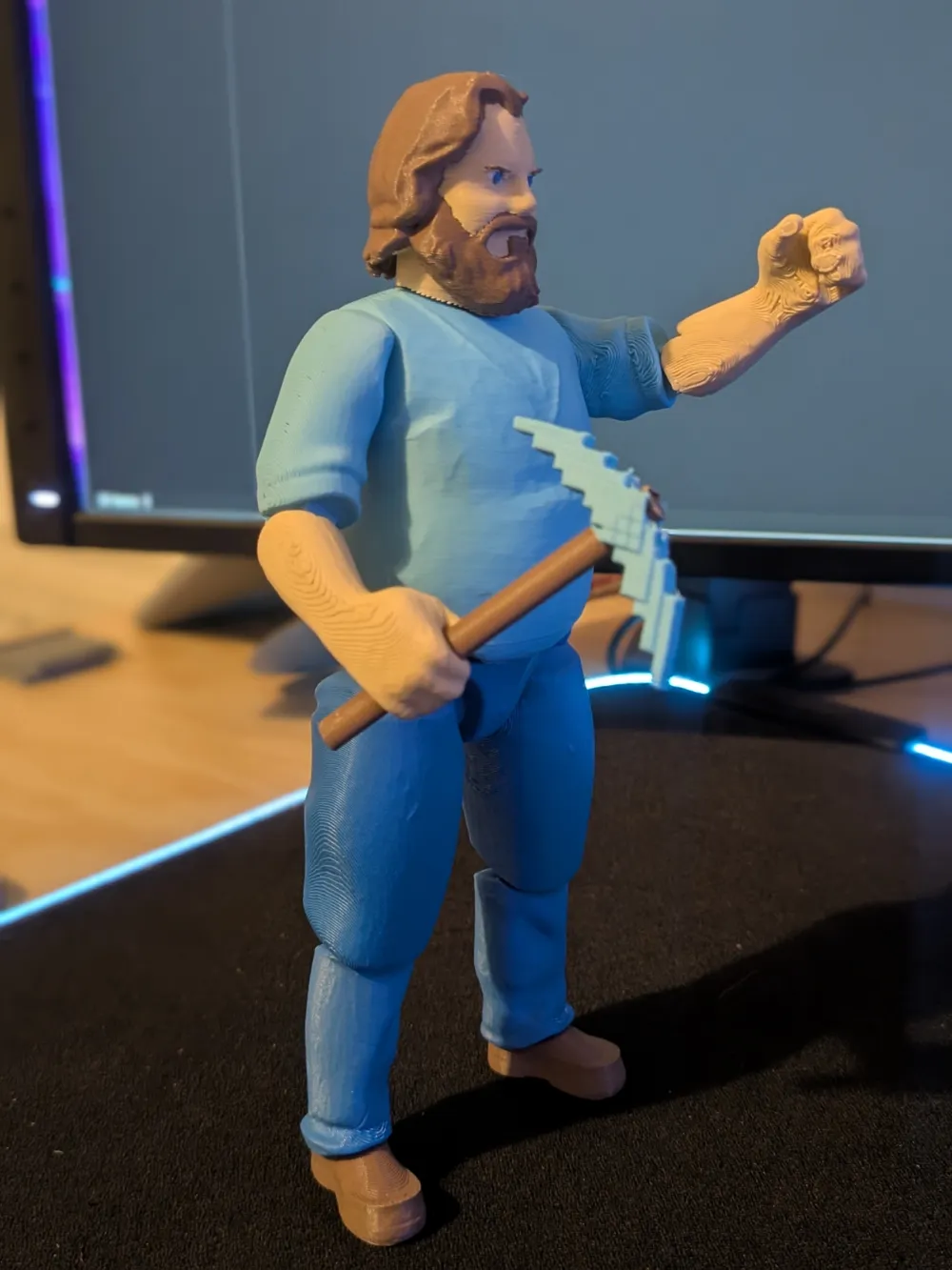 Minecraft Movie Steve - Articulated arms and legs by oOMILLSY3DOo ...