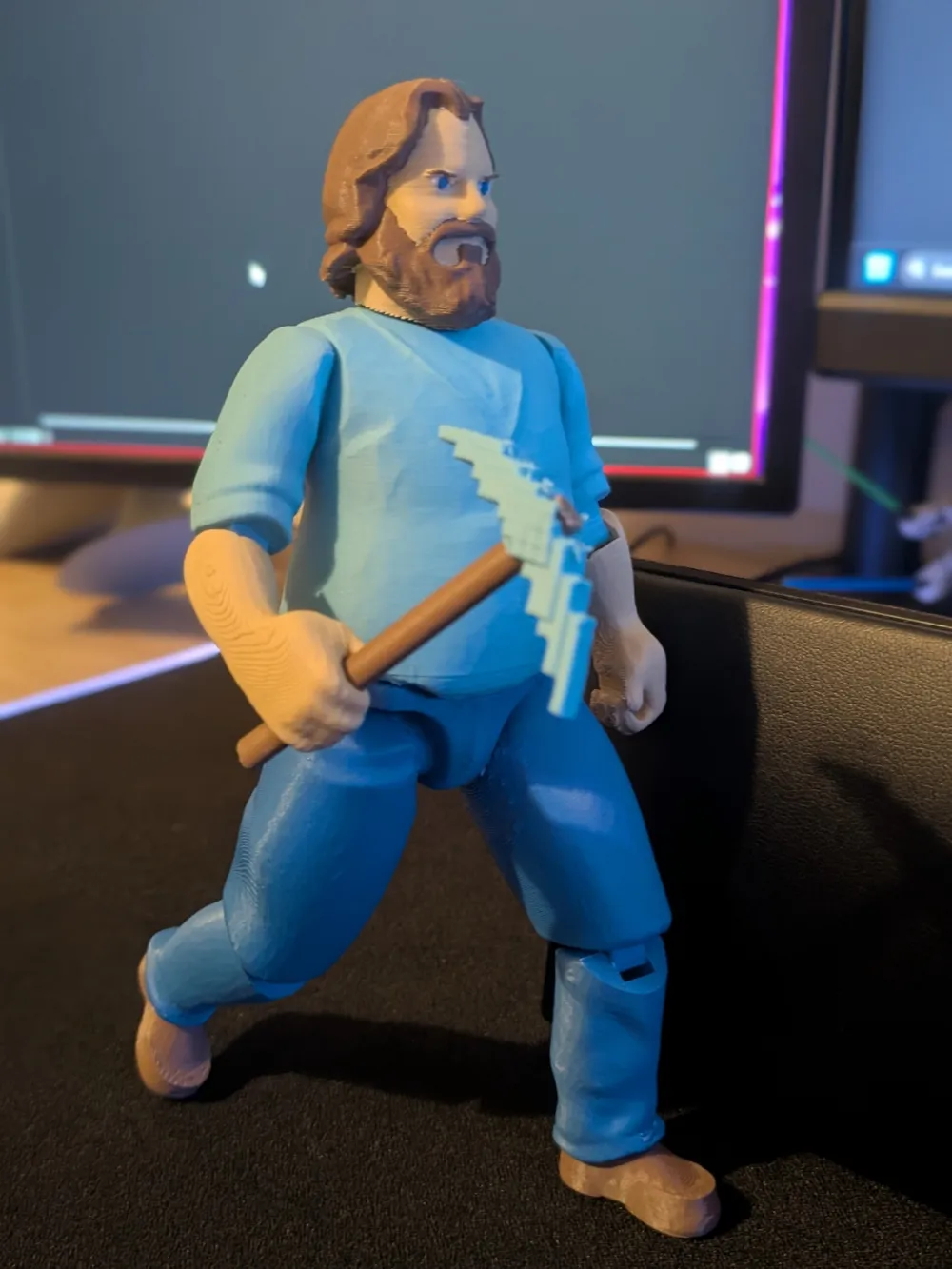 Minecraft Movie Steve - Articulated arms and legs - Free 3D Print Model ...