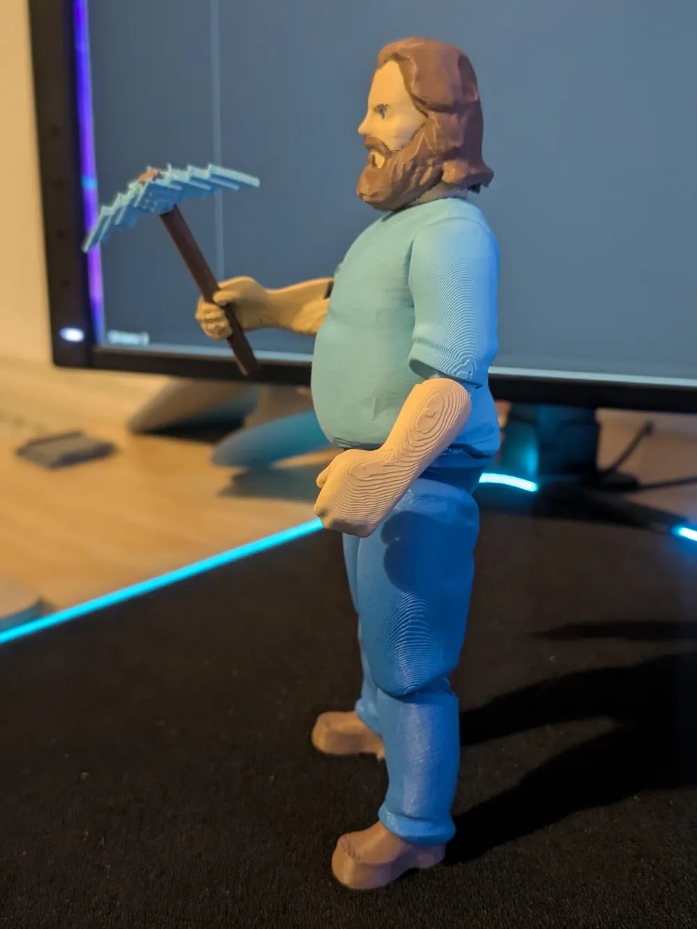 Minecraft Movie Steve - Articulated arms and legs - Free 3D Print Model ...