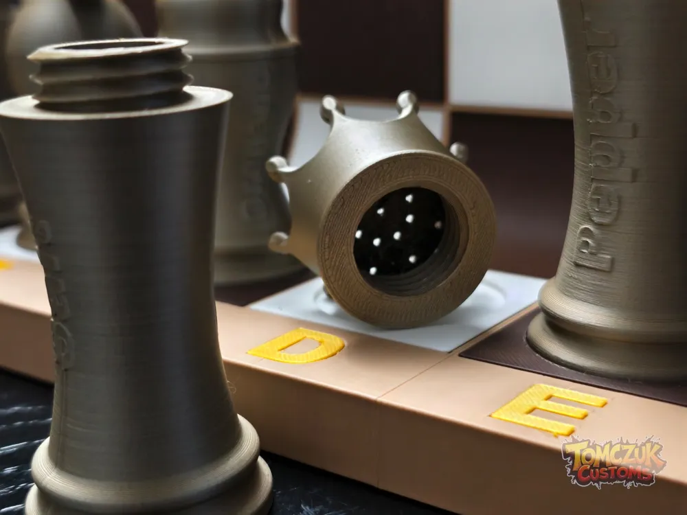 Chess Spice Set – Wall Display + Countertop Stand - Free 3D Print Model ...