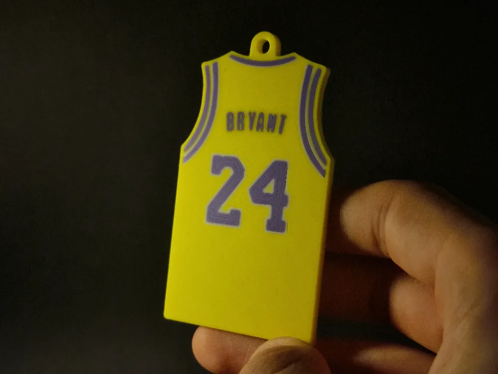 Kobe Bryant Jersey Keychain - Free 3D Print Model - MakerWorld