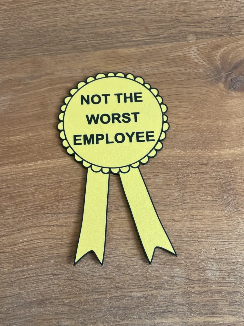 Funny Employee Award / Not the worst / Joke gift by 3D Prints This Week ...