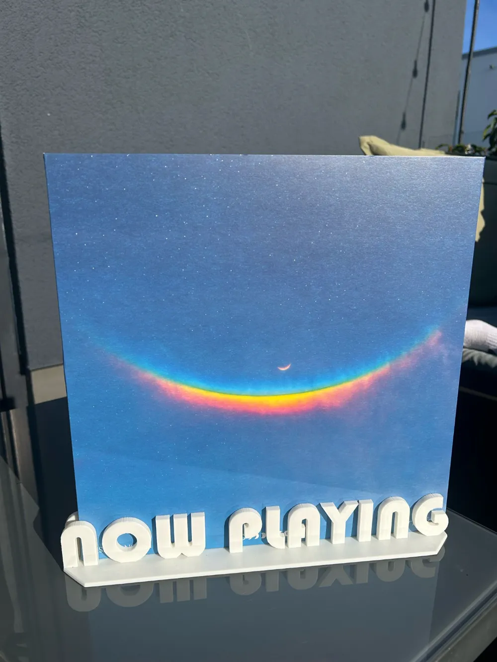 "Now Playing" LP/Vinyl Table Mount V2 by Peiki96 MakerWorld: Download ...
