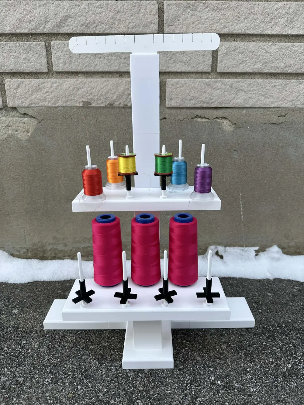 Embroidery Spool Stand for Sewing Machine - Free 3D Print Model ...