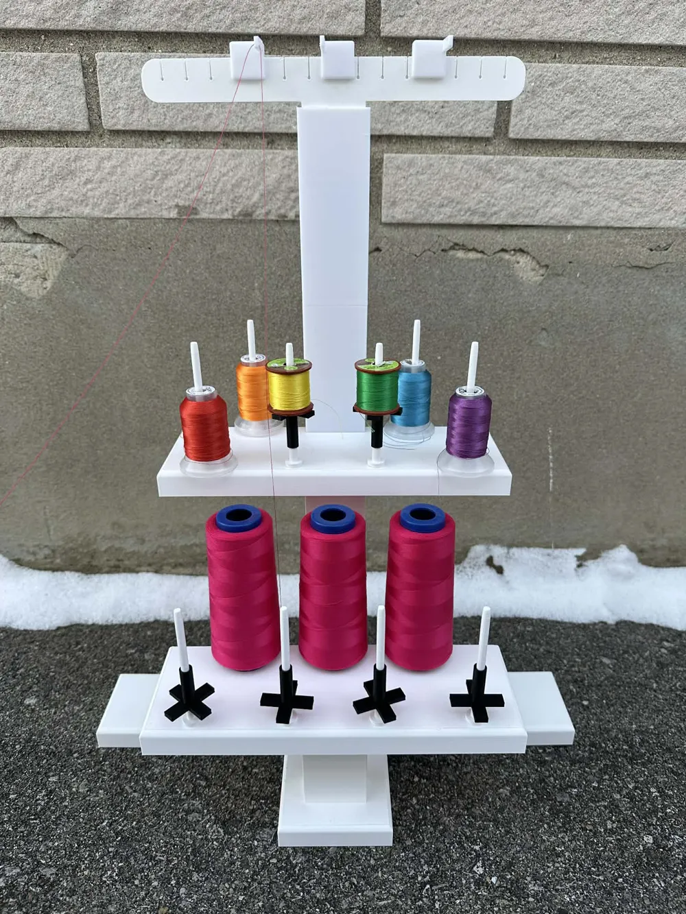 Embroidery Spool Stand for Sewing Machine - Free 3D Print Model ...