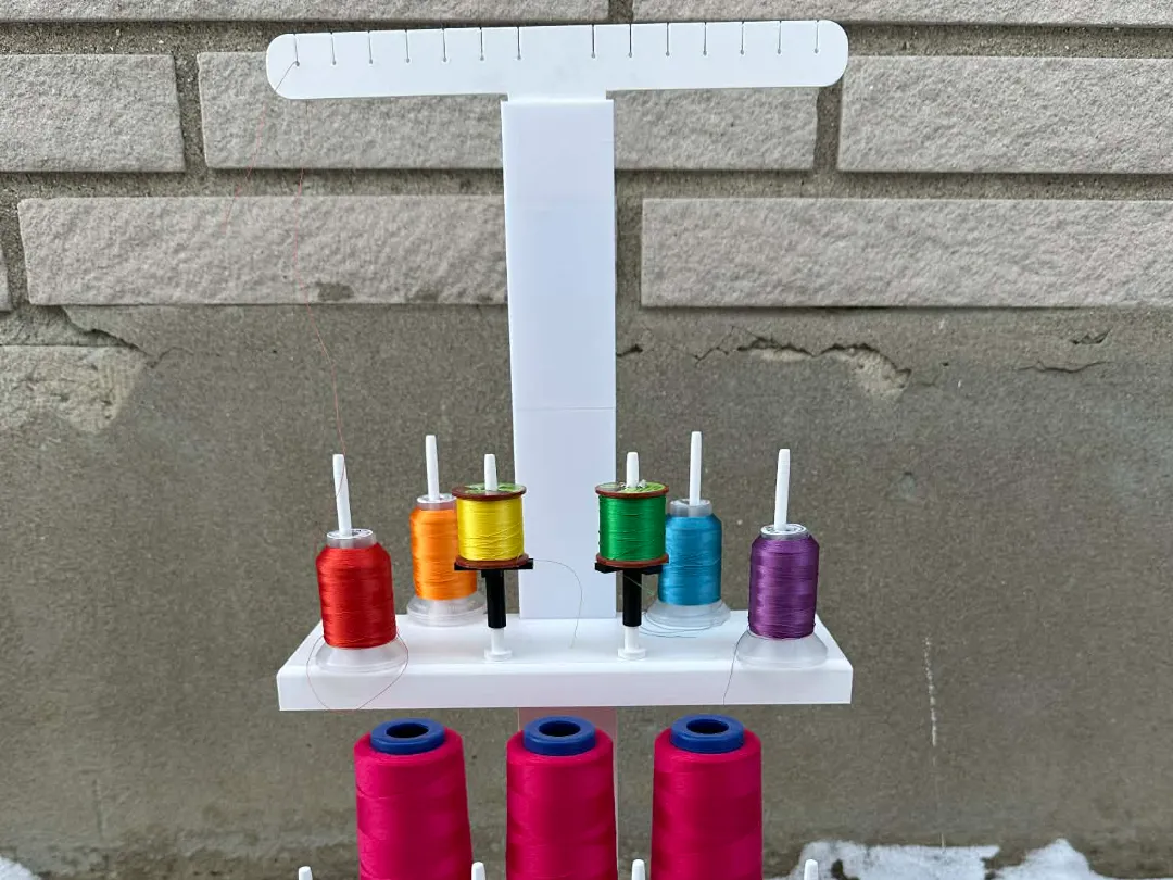 Embroidery Spool Stand for Sewing Machine - Free 3D Print Model ...