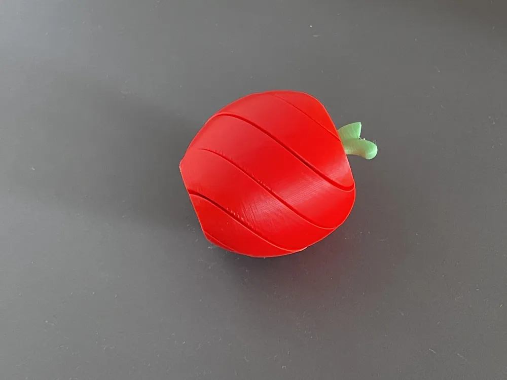Spinning Fidget Fruit – Apple - Free 3D Print Model - MakerWorld