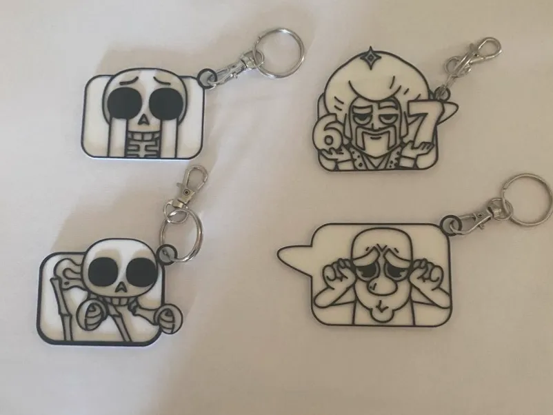 clash royale keychains - Free 3D Print Model - MakerWorld