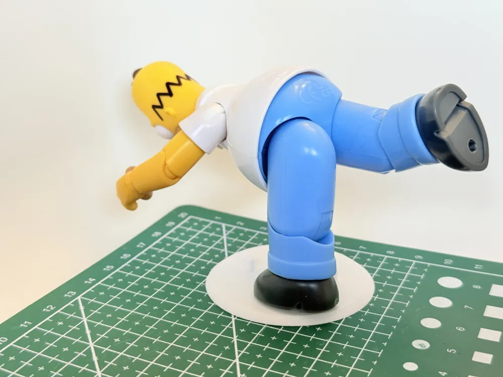 Base Plate for Jakks Simpsons 5 inch figure - Free 3D Print Model ...