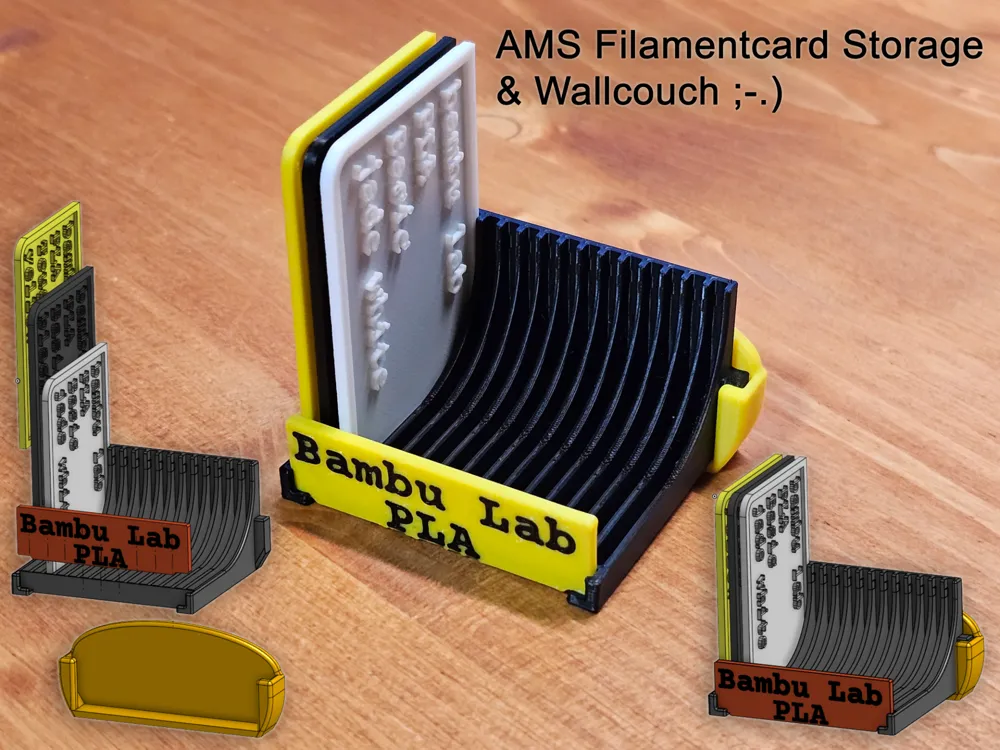 AMS Filament Sample Card Storage by maCyo42 - MakerWorld