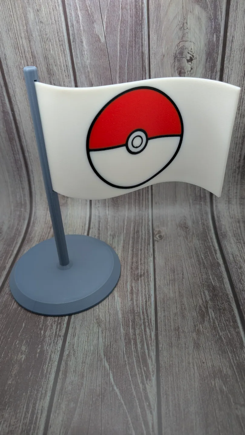 Pokeball Flag / Plate by Sage Prints and Design MakerWorld: Download ...