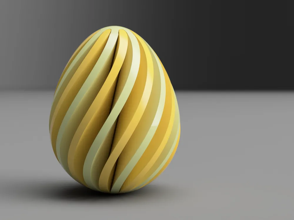 Spiral Egg Decoration by Ohlssons3D - MakerWorld