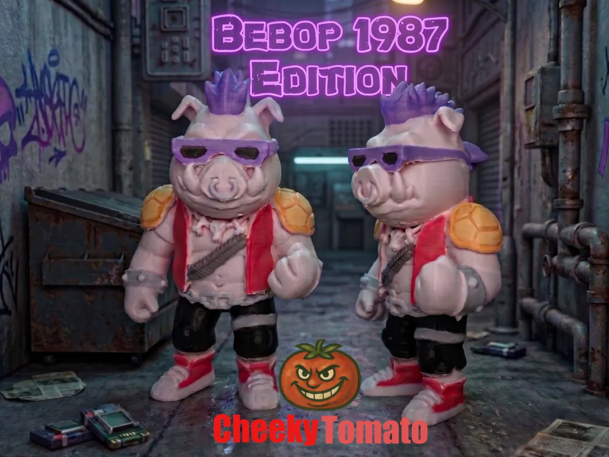 Bebop – TMNT 1987 Edition DeskBuddy - Free 3D Print Model - MakerWorld