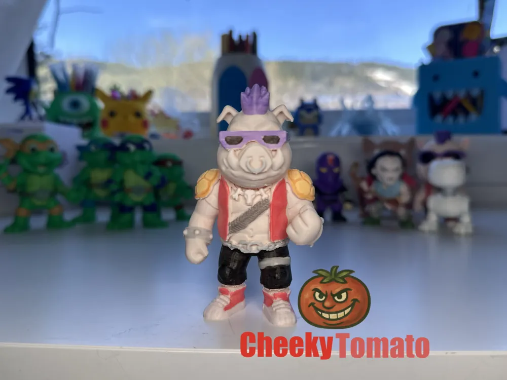 Bebop – TMNT 1987 Edition DeskBuddy - Free 3D Print Model - MakerWorld