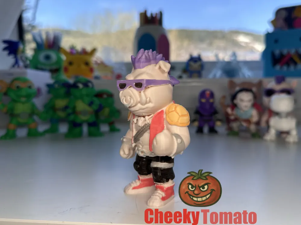 Bebop – TMNT 1987 Edition DeskBuddy - Free 3D Print Model - MakerWorld