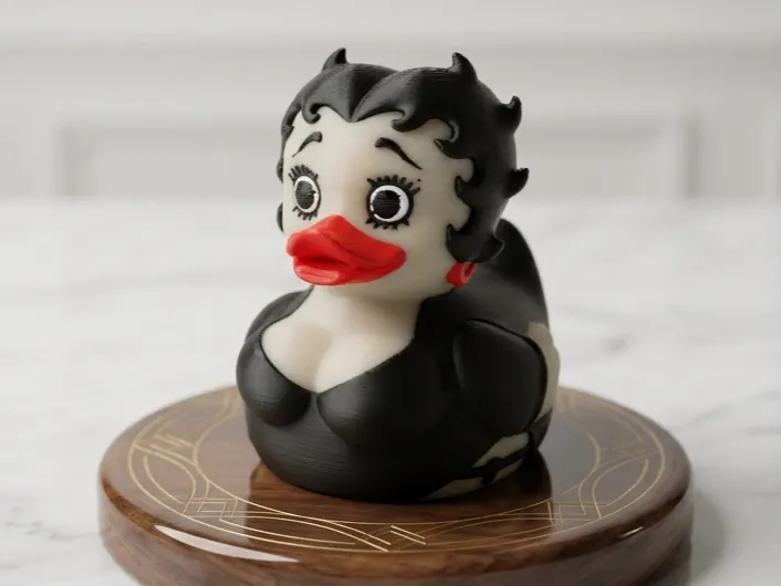 Betty Boop Duck, Actress Duck, Cruise Jeep Duck - Free 3D Print Model ...