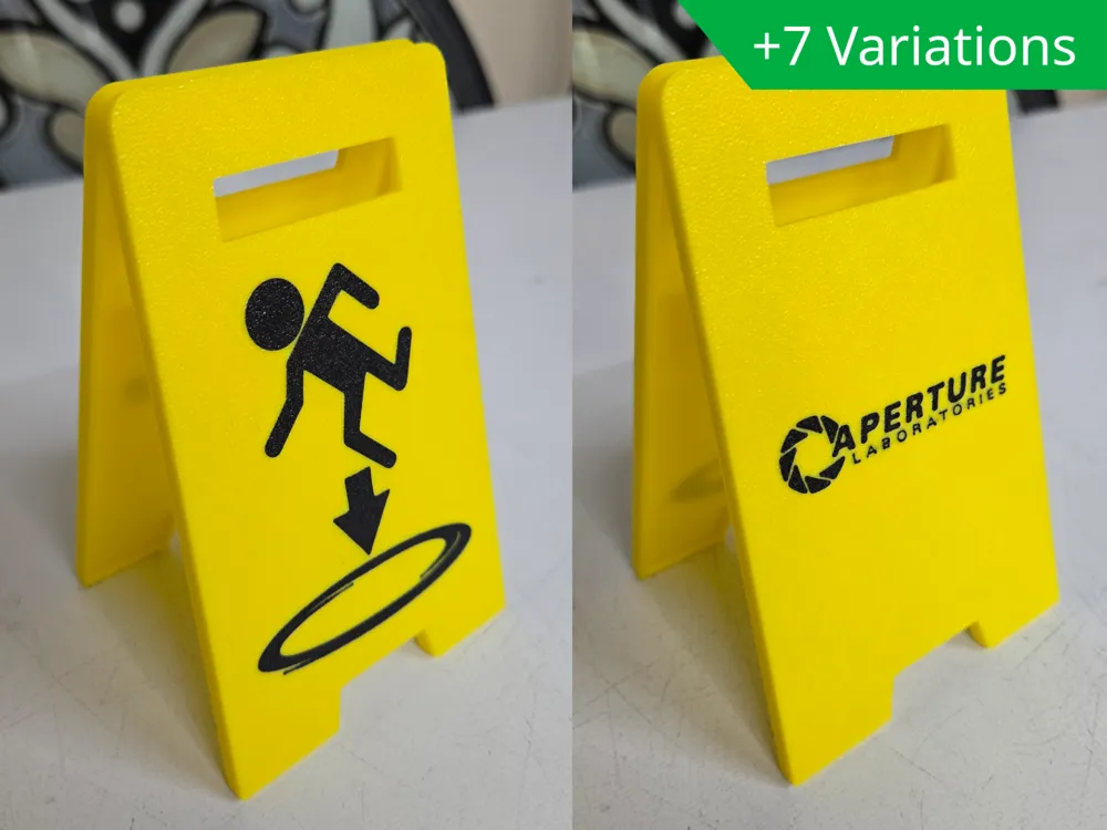 Portal Caution Signs - Multiple Versions - Hinged Remixed by Joey ...