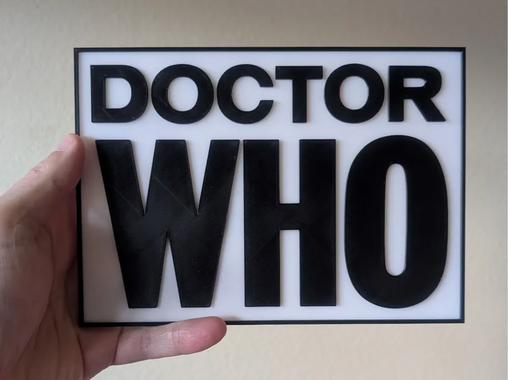 Doctor Who 1963 Logo by Design•Slice•Print Studio - MakerWorld