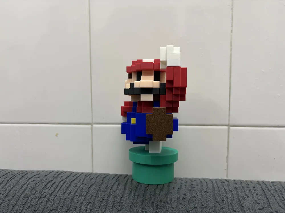 8-bit Mario - Free 3D Print Model - MakerWorld