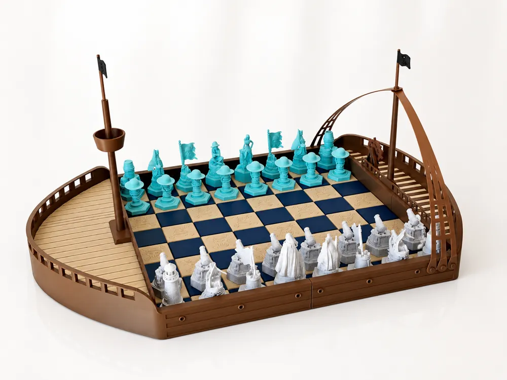 One Piece Chess Set - Free 3D Print Model - MakerWorld