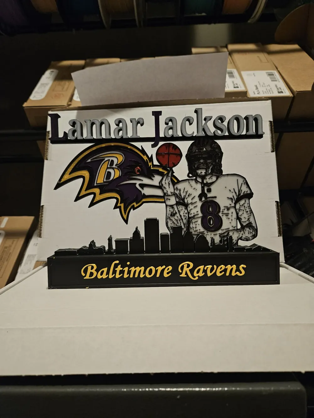 NFL Baltimore Ravens Lamar Jackson display! by Jessie_3d_art MakerWorld ...