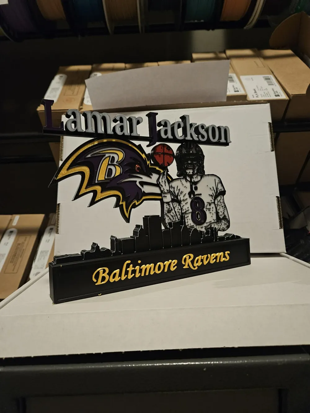 NFL Baltimore Ravens Lamar Jackson display! by Jessie_3d_art MakerWorld ...